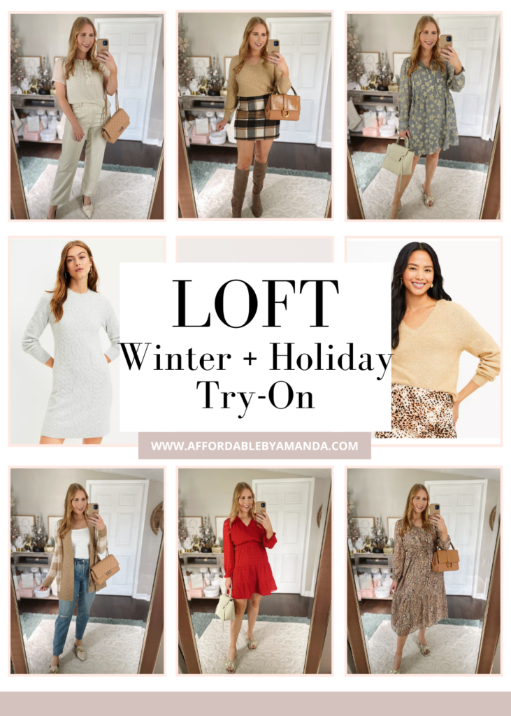 LOFT Winter Try On Haul 2022 - Affordable by Amanda