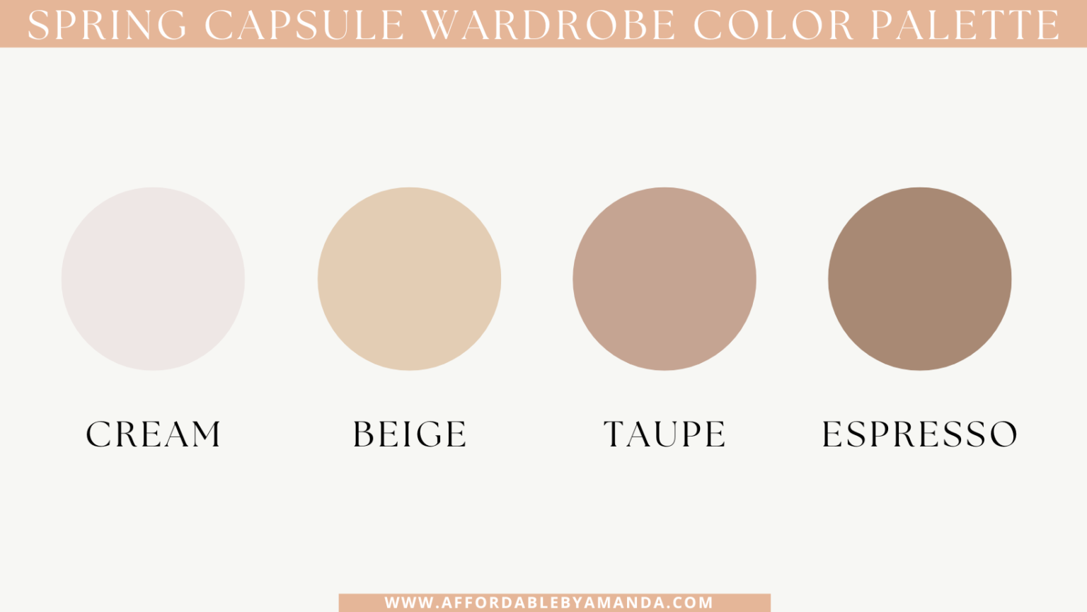 Spring Capsule Wardrobe 2023 - Affordable by Amanda