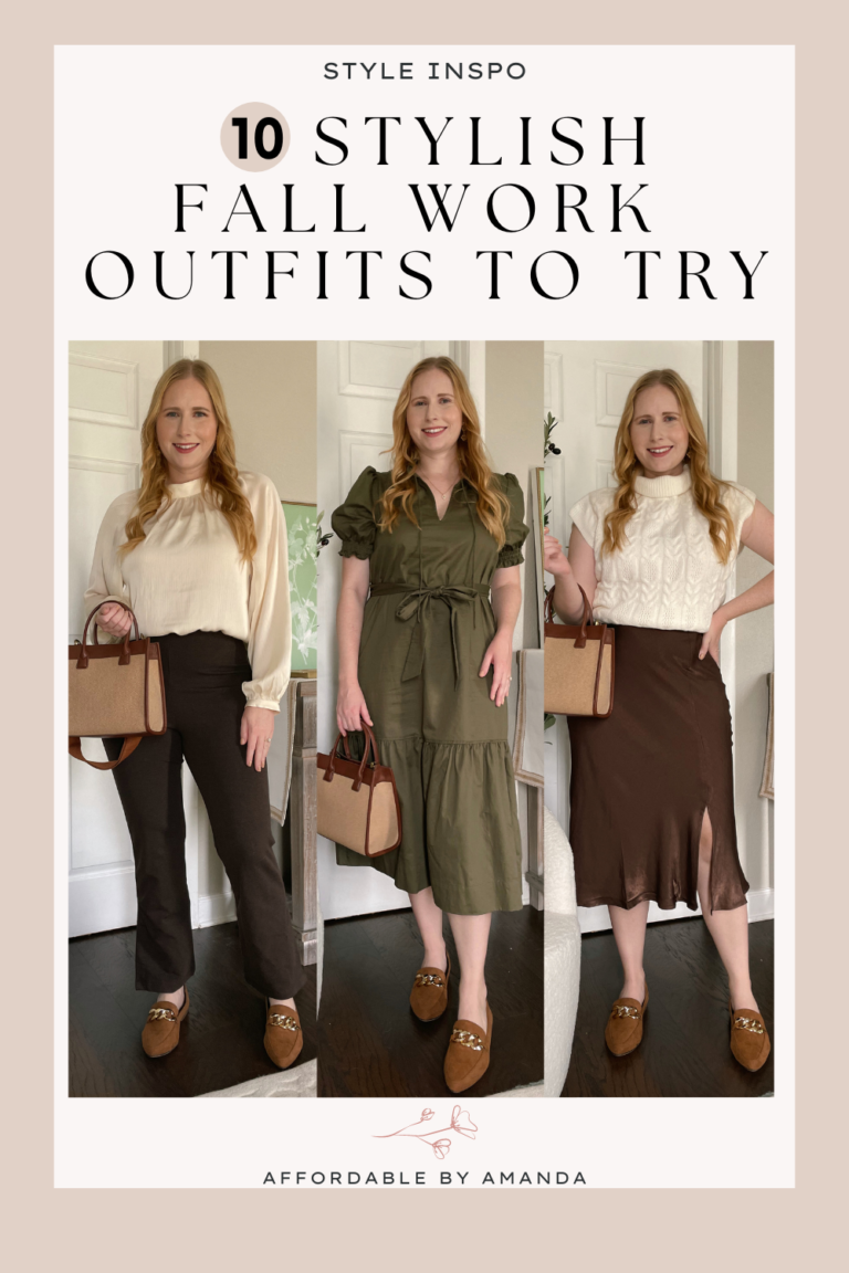 10 Stylish Fall Work Outfits to Try - Affordable by Amanda