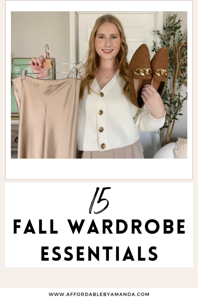 15 Fall Wardrobe Essentials 2023 - Affordable by Amanda