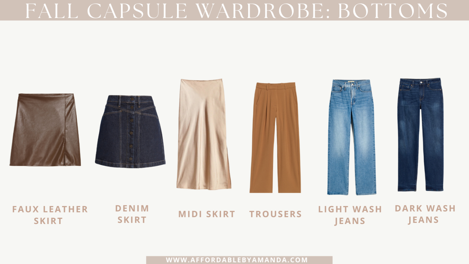 Fall 2023 Capsule Wardrobe - Affordable by Amanda