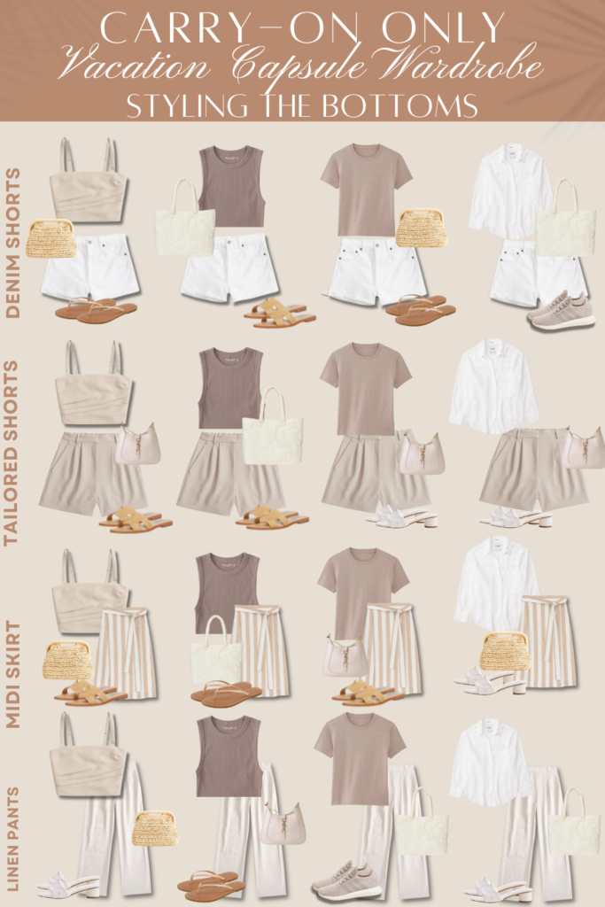 Carry-On Only Vacation Capsule Wardrobe - Affordable by Amanda