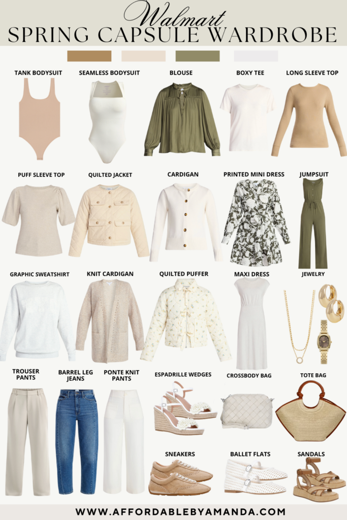 Creating a Capsule Wardrobe with Walmart Fashion - Affordable by Amanda